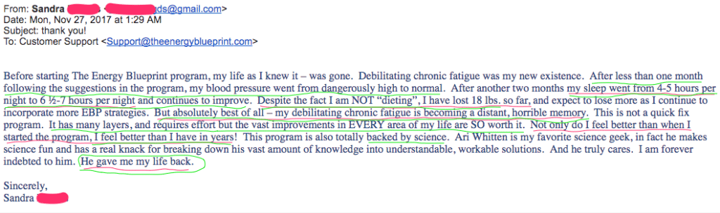 Reviews/Testimonials - The Energy Blueprint