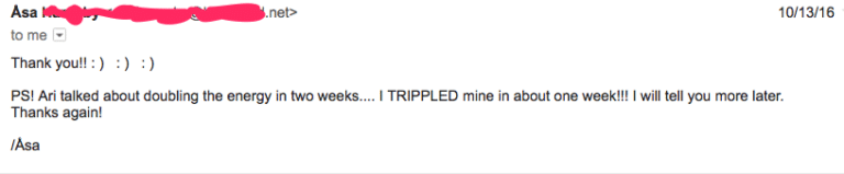 Reviews/Testimonials - The Energy Blueprint